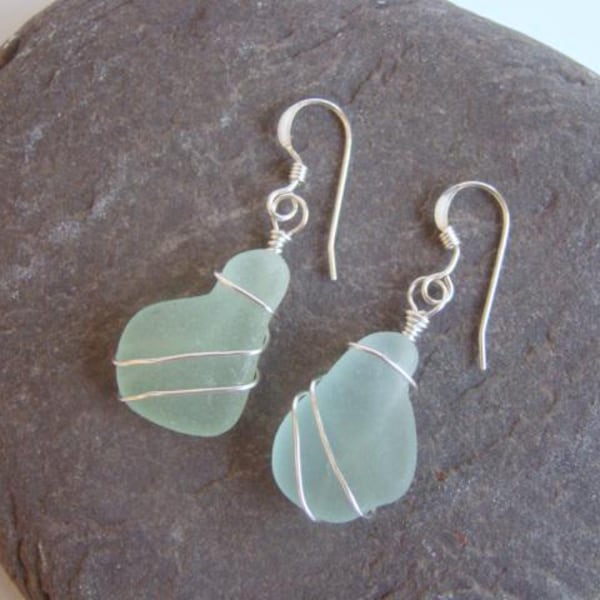 Wire Wrap Sea Glass - Etsy