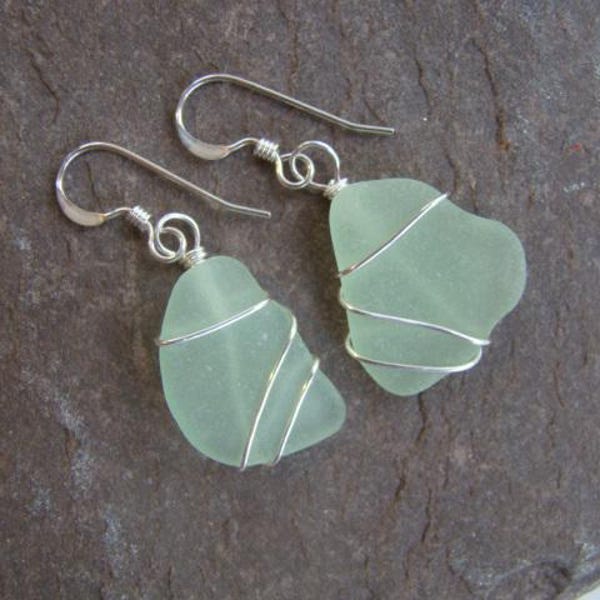 Wire Wrap Sea Glass - Etsy