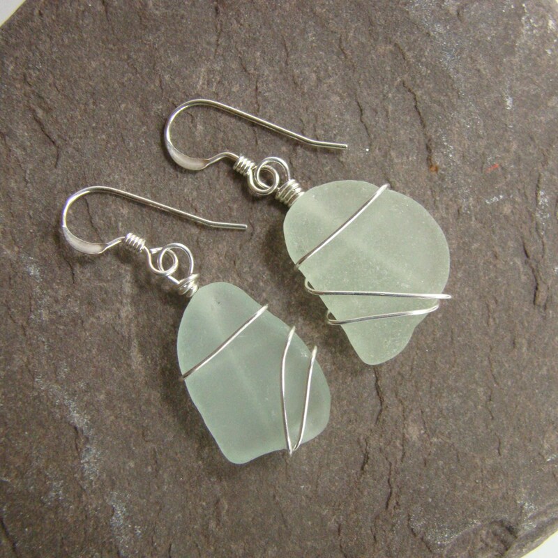 Wire Wrap Sea Glass - Etsy