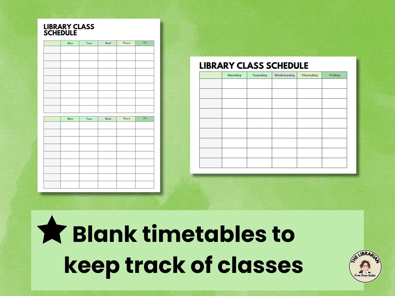 Back to School Library Printable Pack | Leafy Green Themed | 12 Signs ...