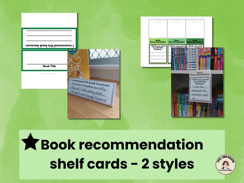 Back to School Library Printable Pack | Leafy Green Themed | 12 Signs ...