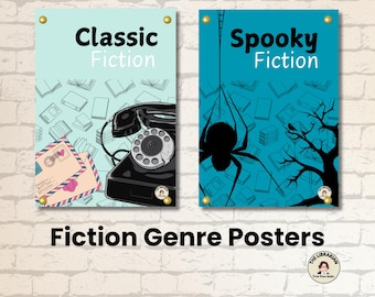 Reading Genre Posters: Classroom & Library Decor (digital Download) - Etsy