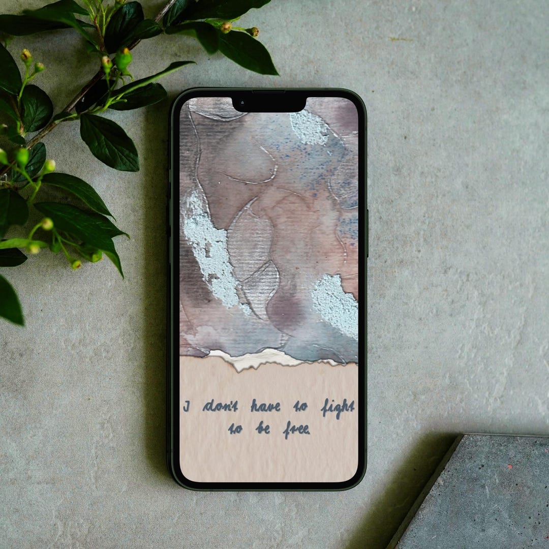Affirmation Wallpapers for Anxiety | Lock & Home Screen | Healing Art ...