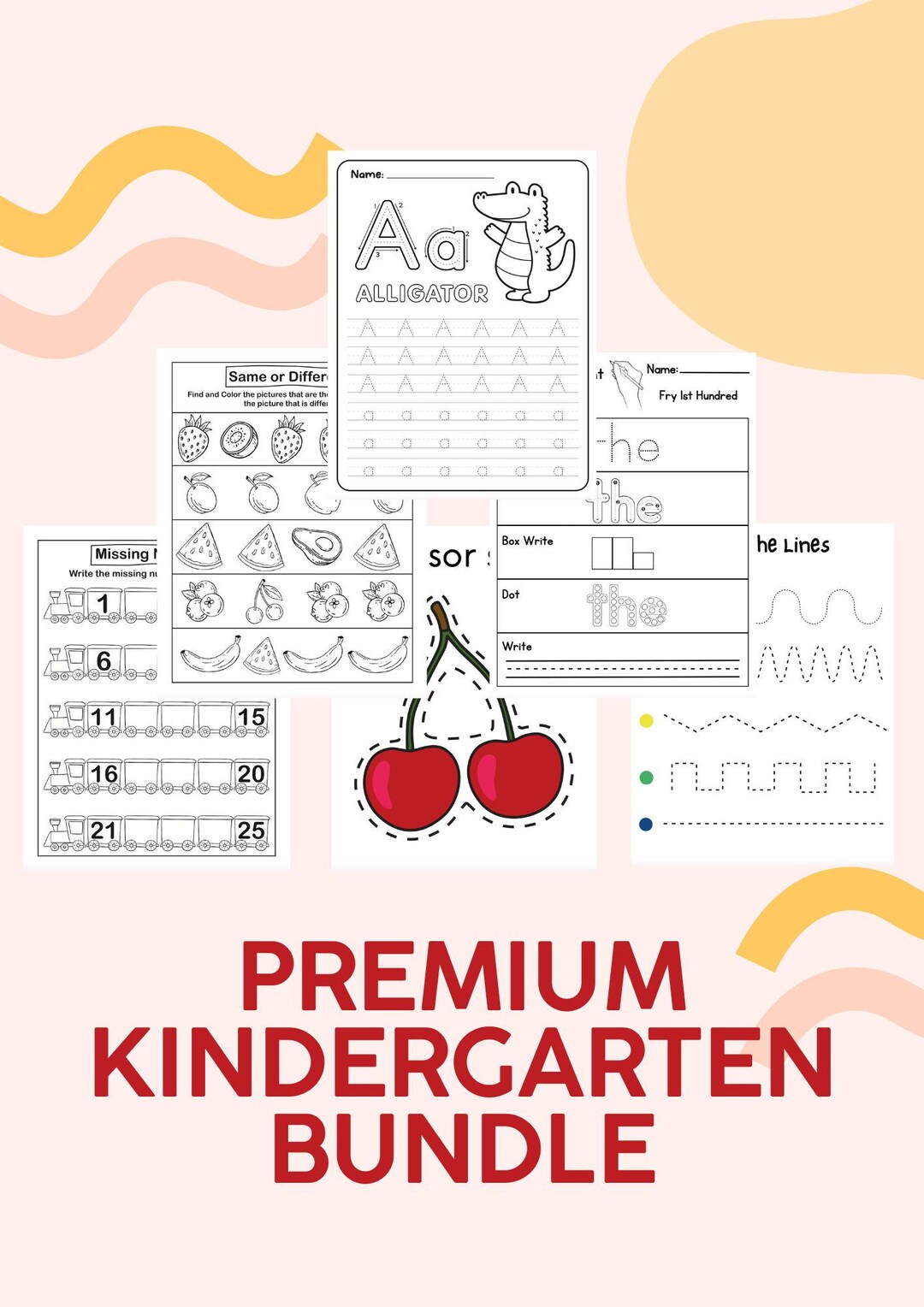 Ultimate Kindergarten Worksheets Bundle 2000+ Pages - Etsy