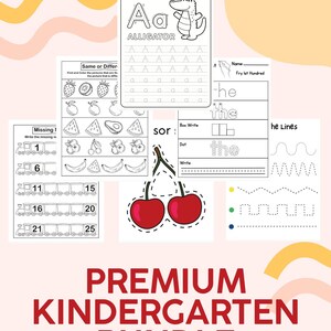 Ultimate Kindergarten Worksheets Bundle 2000+ Pages - Etsy