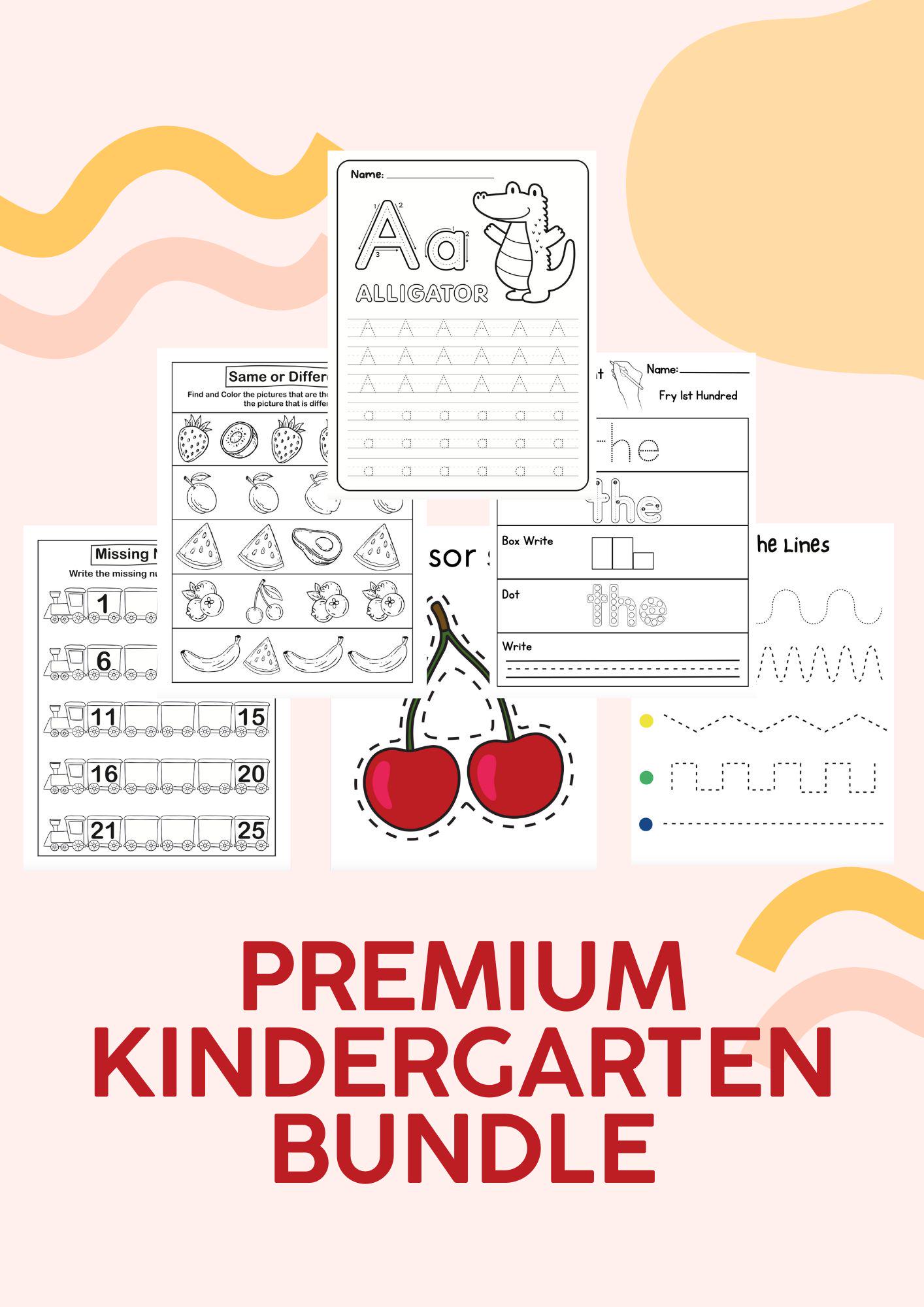 Ultimate Kindergarten Worksheets Bundle 2000+ Pages - Etsy