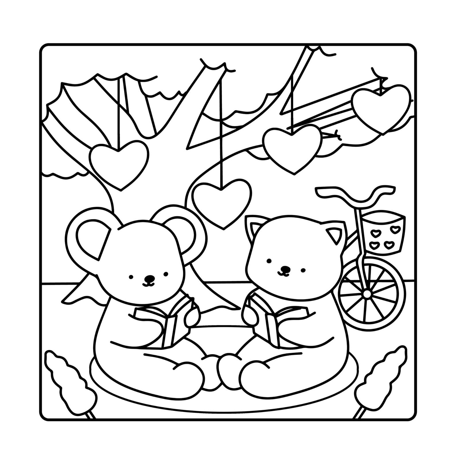 Cozy Love: Coloring Book for Kids and Adults With Cute and Adorable ...