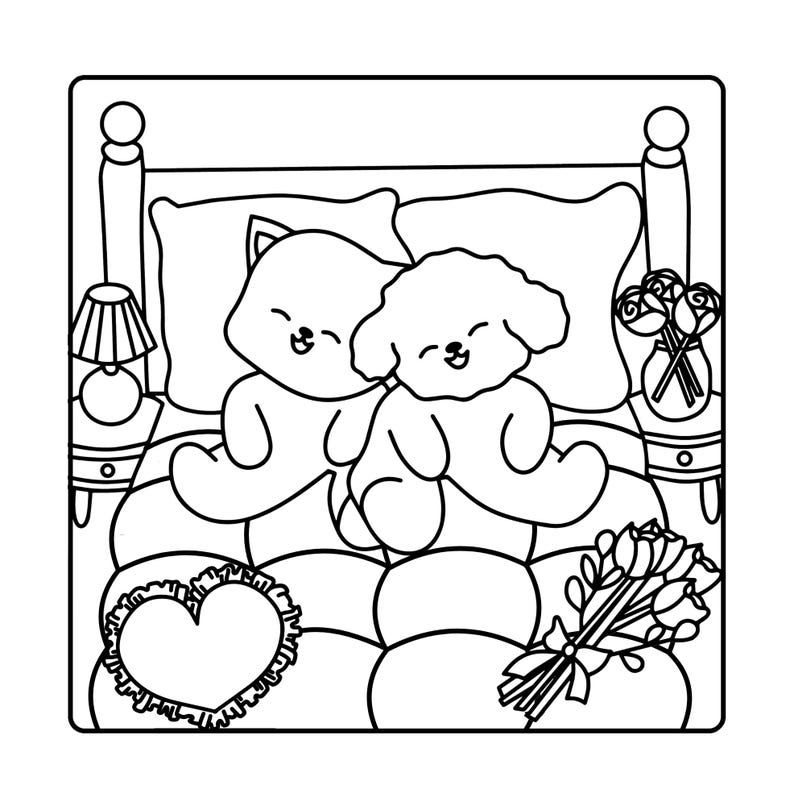 Cozy Love: Coloring Book for Kids and Adults With Cute and Adorable ...