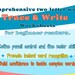 Tracing and Writing Worksheets for Preschool & Kindergarten. Printable ...