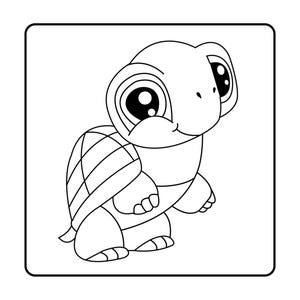 Adorable Animals: Bold and Easy Coloring Book of Cute Land and Water ...