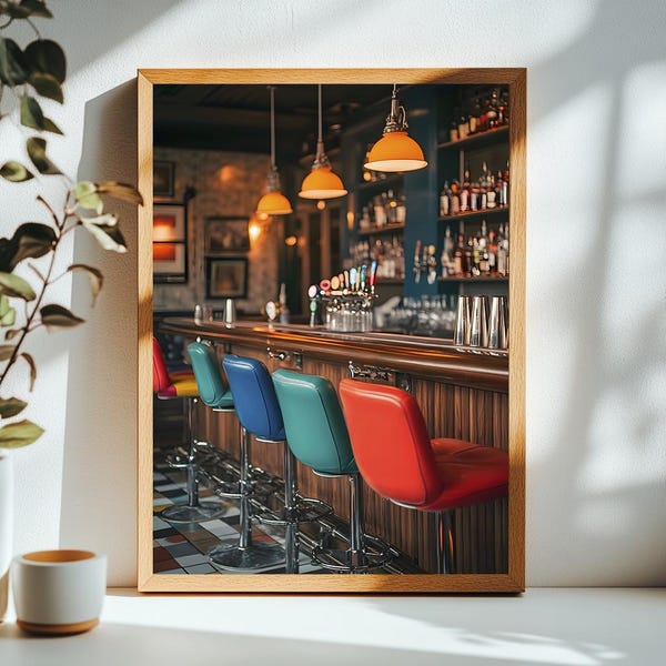 Retro Bar Stools - Etsy
