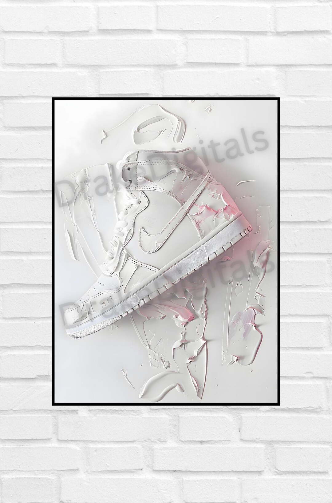 A4 White Paint Trainer Inspired Subliminal Digital Download Print ...