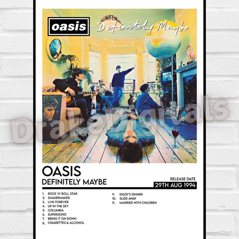 Oasis Poster - Etsy UK