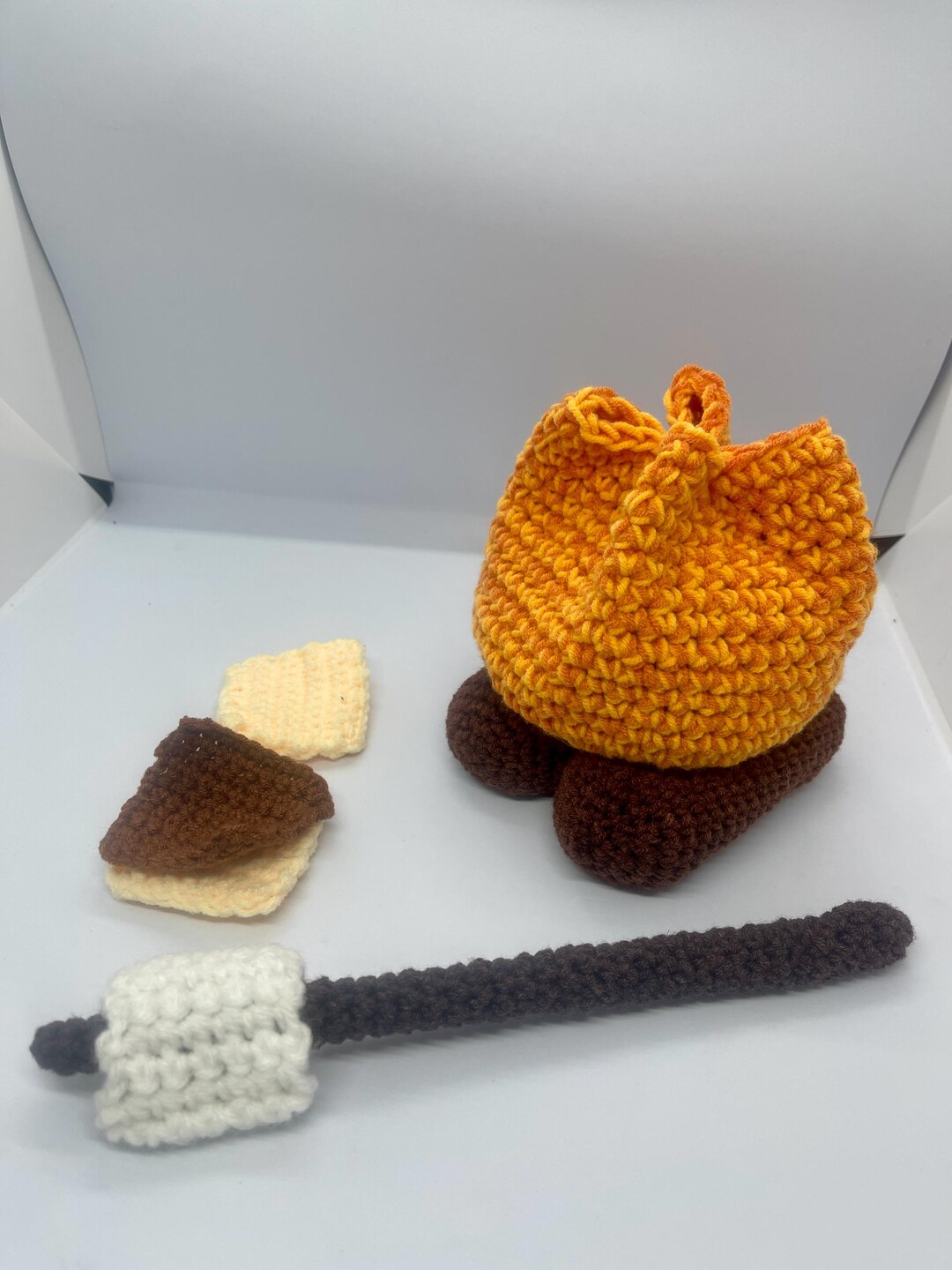 Smores Campfire Crochet Pattern: Build-your-own Playset (PATTERN ONLY ...