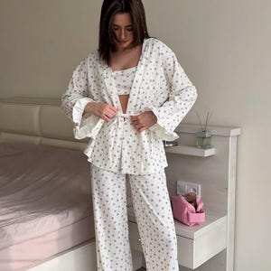Piece Sleepwear Set, Soft Ribbed Fabric, Comfortable and Stylish ...