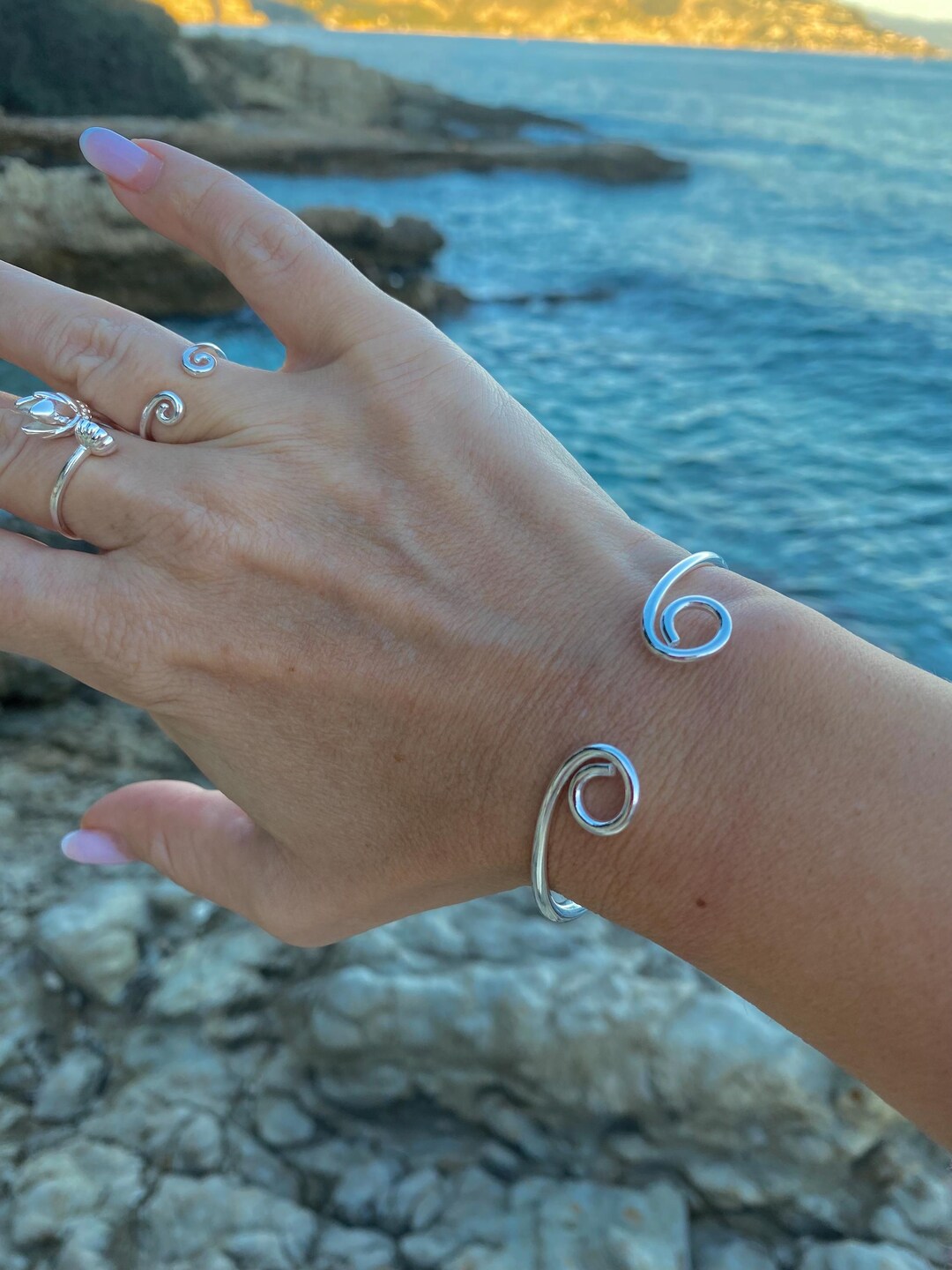 Silver Fish Bracelet - Etsy