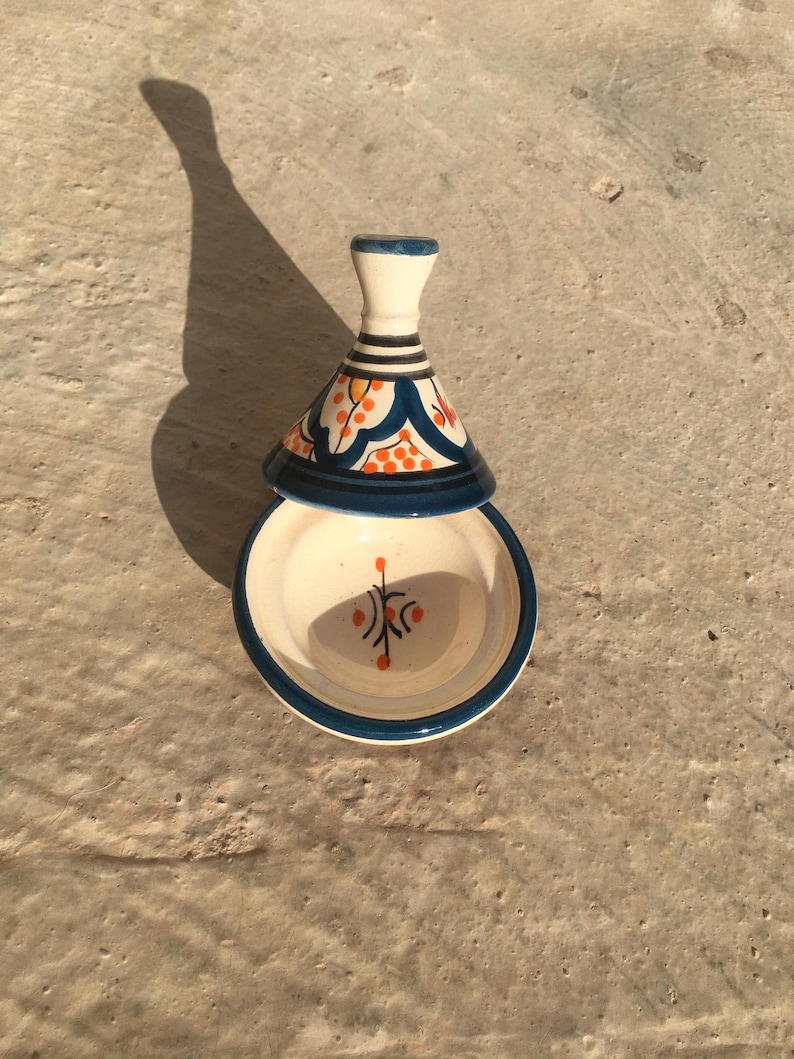 Moroccan Small Handmade Tajine for Spices and Decoration - Made of Clay ...