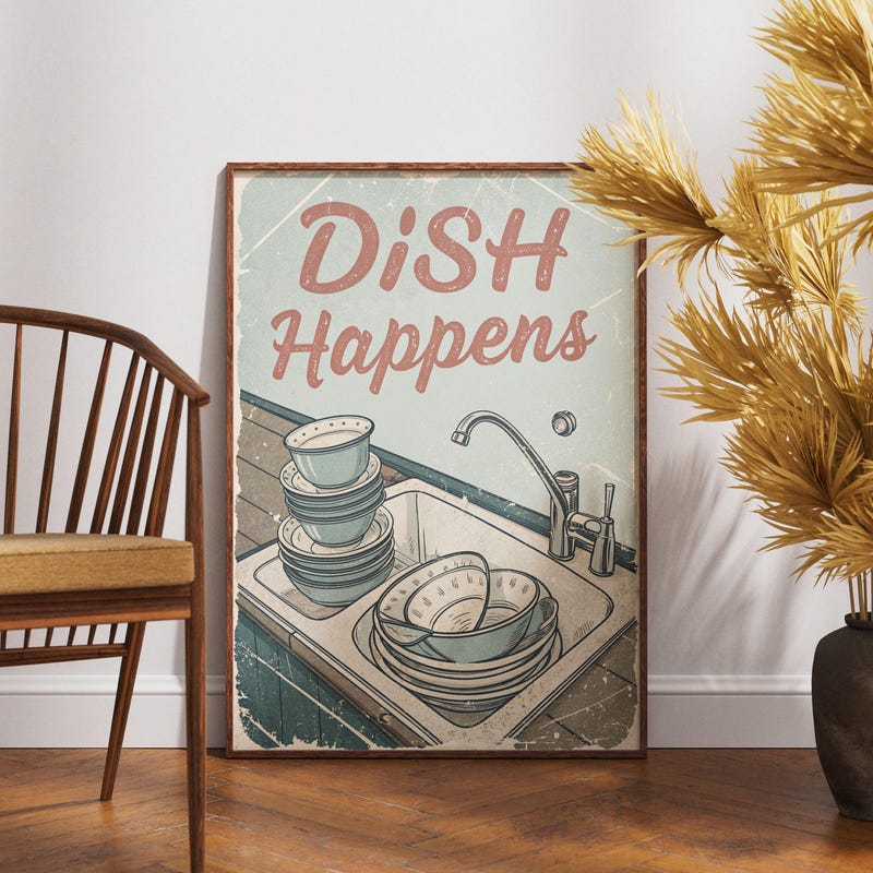 Clean Kitchen Posters - Etsy