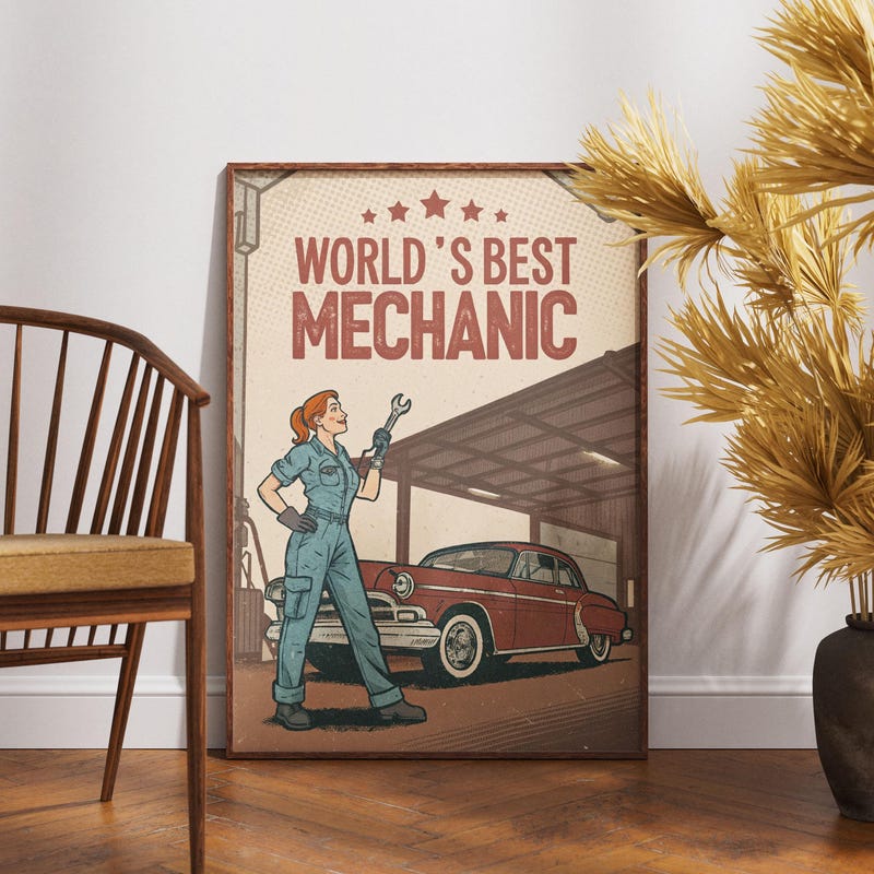 Mechanic Wall Poster - Etsy