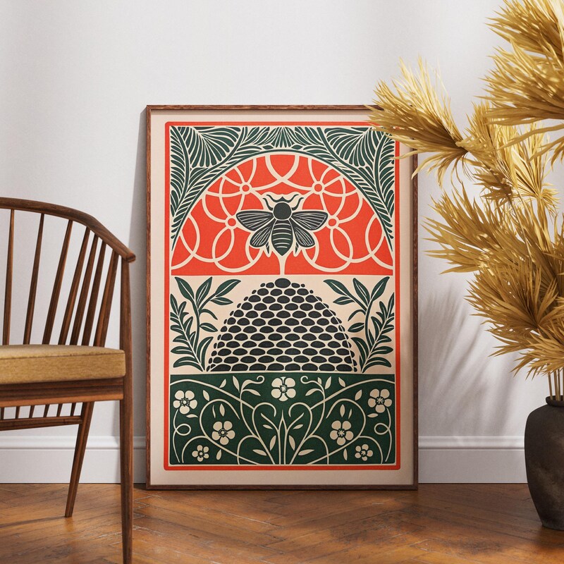 Bee Poster - Etsy