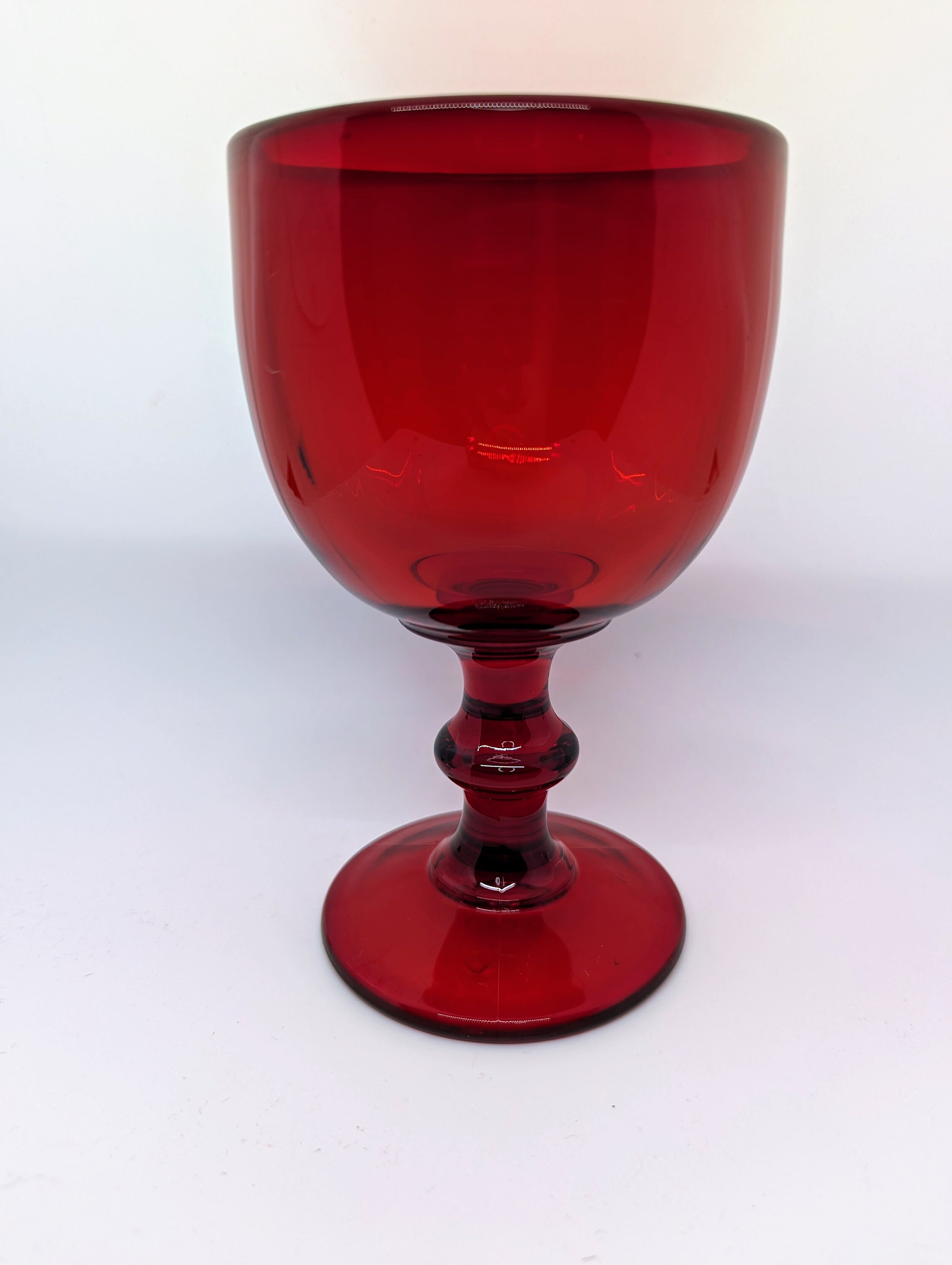Hoffman House Ruby Red Glass Goblets (set of 6) - Etsy