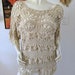 Vintage Macrame Top Beach Cover Size Large - Etsy