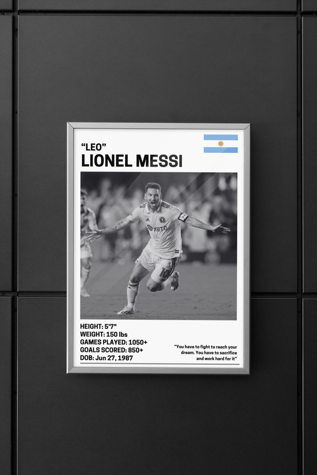 Lionel Messi Physical Print, Lionel Messi Poster, Lionel Messi Soccer ...