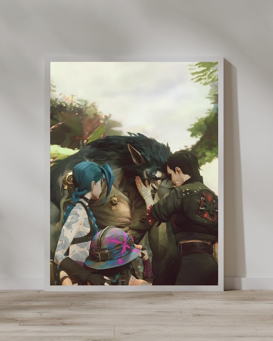 Arcane Poster, Arcane Wall Art, Vi and Jinx Poster, League of Legends ...