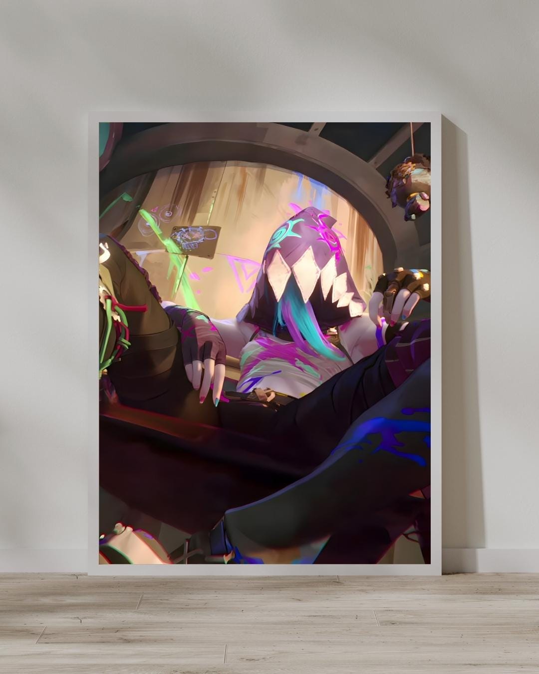 Arcane Poster, Arcane Wall Art, Jinx Poster, League of Legends Art ...