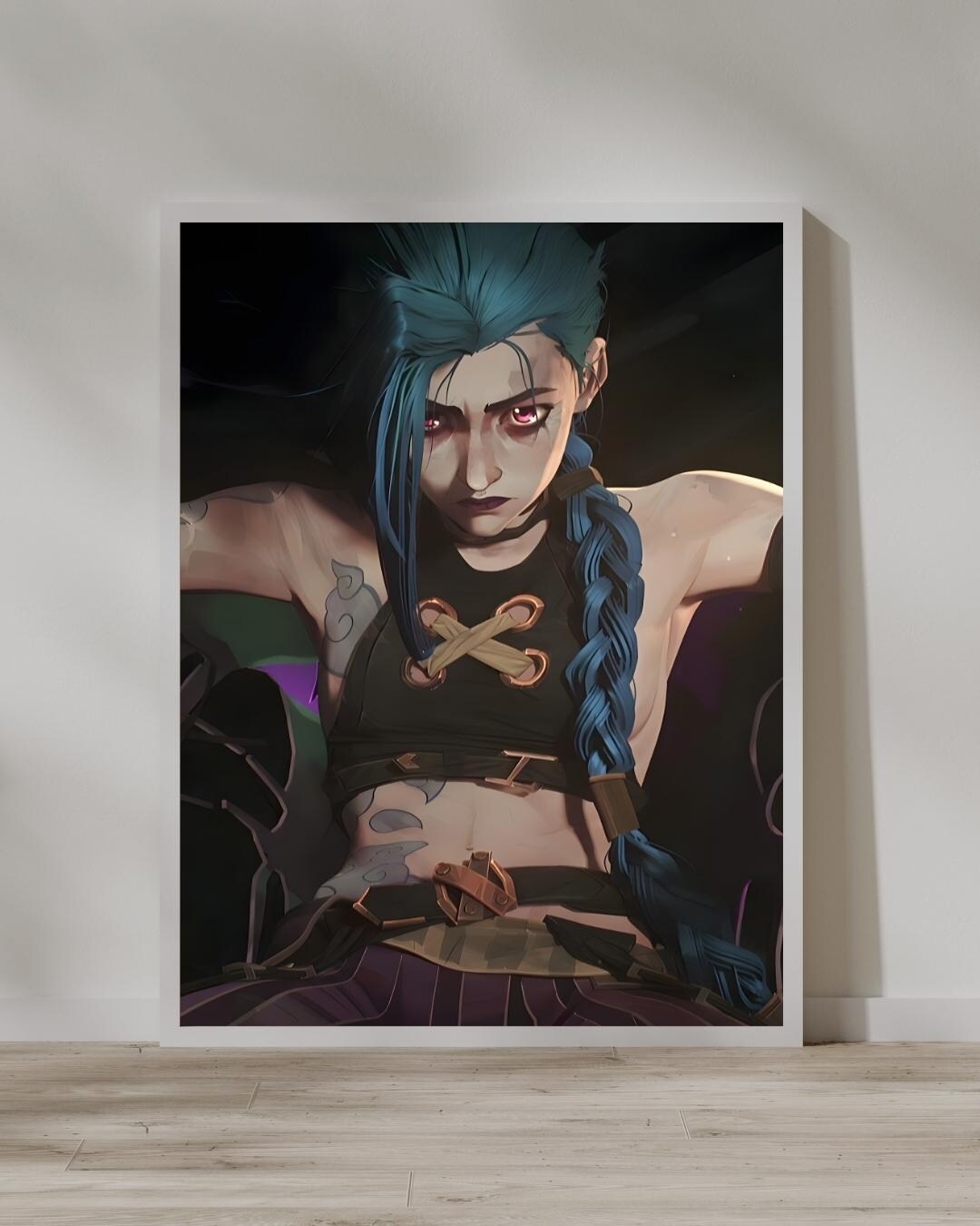 Arcane Poster, Arcane Wall Art, Jinx Poster, League of Legends Art ...