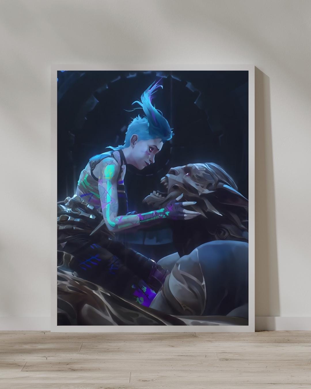 Arcane Poster, Arcane Wall Art, Jinx Poster, League of Legends Art ...