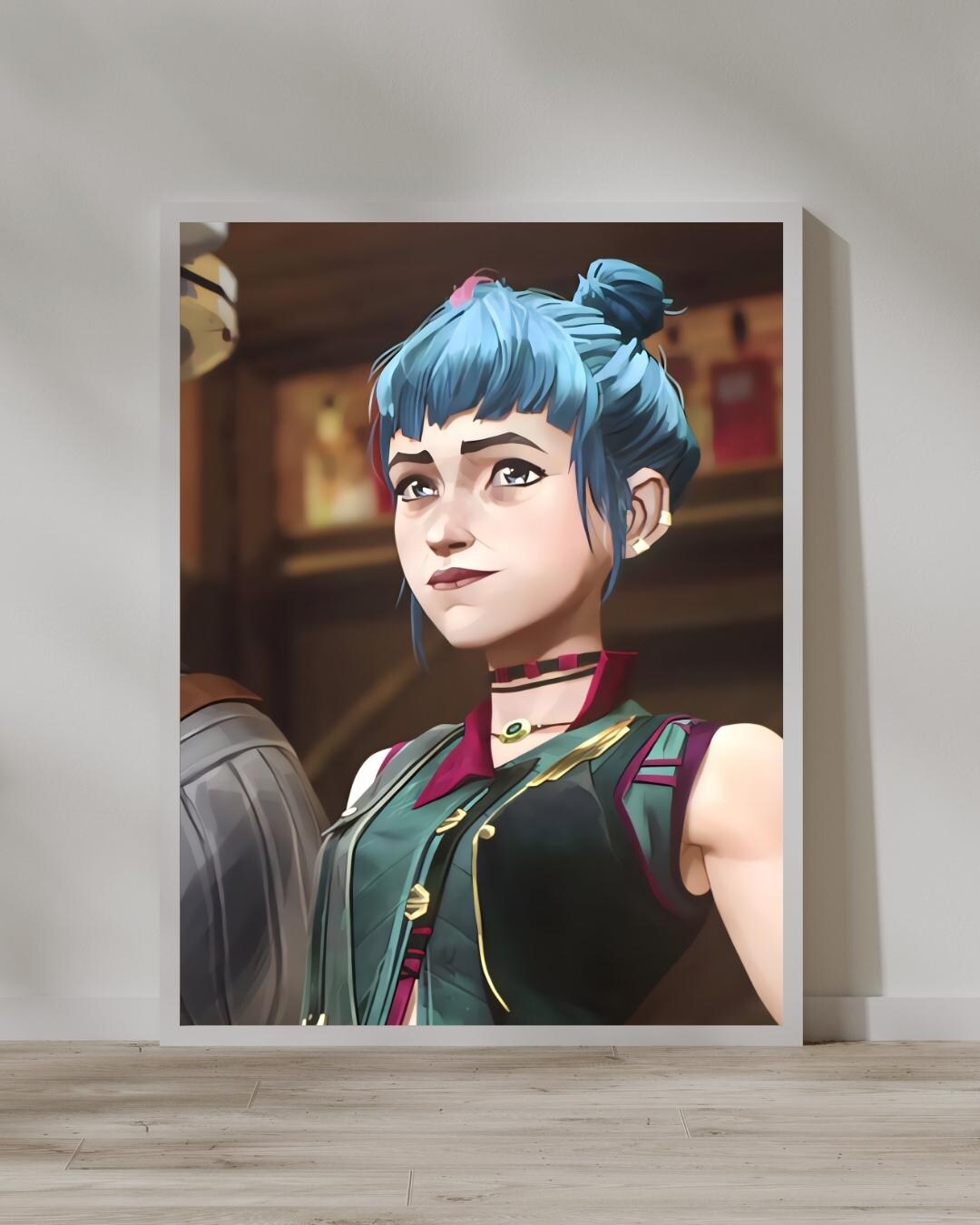 Arcane Poster, Arcane Wall Art, Jinx Poster, League of Legends Art ...