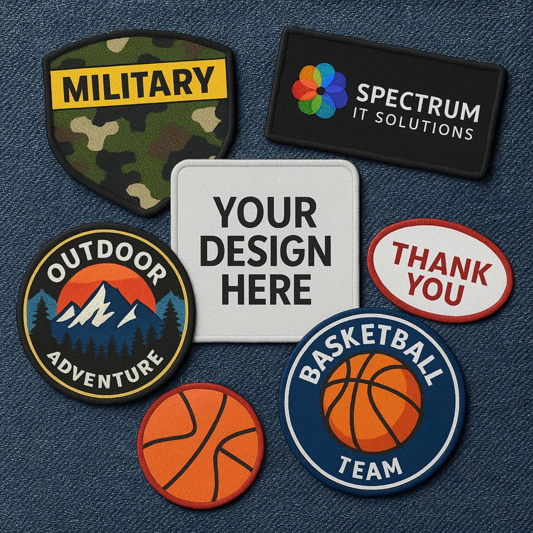 5‑pack Custom Sublimation Patches • FREE Name/number Personalisation ...