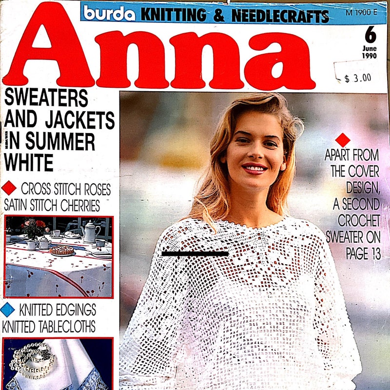 Magazine Burda 1990 - Etsy