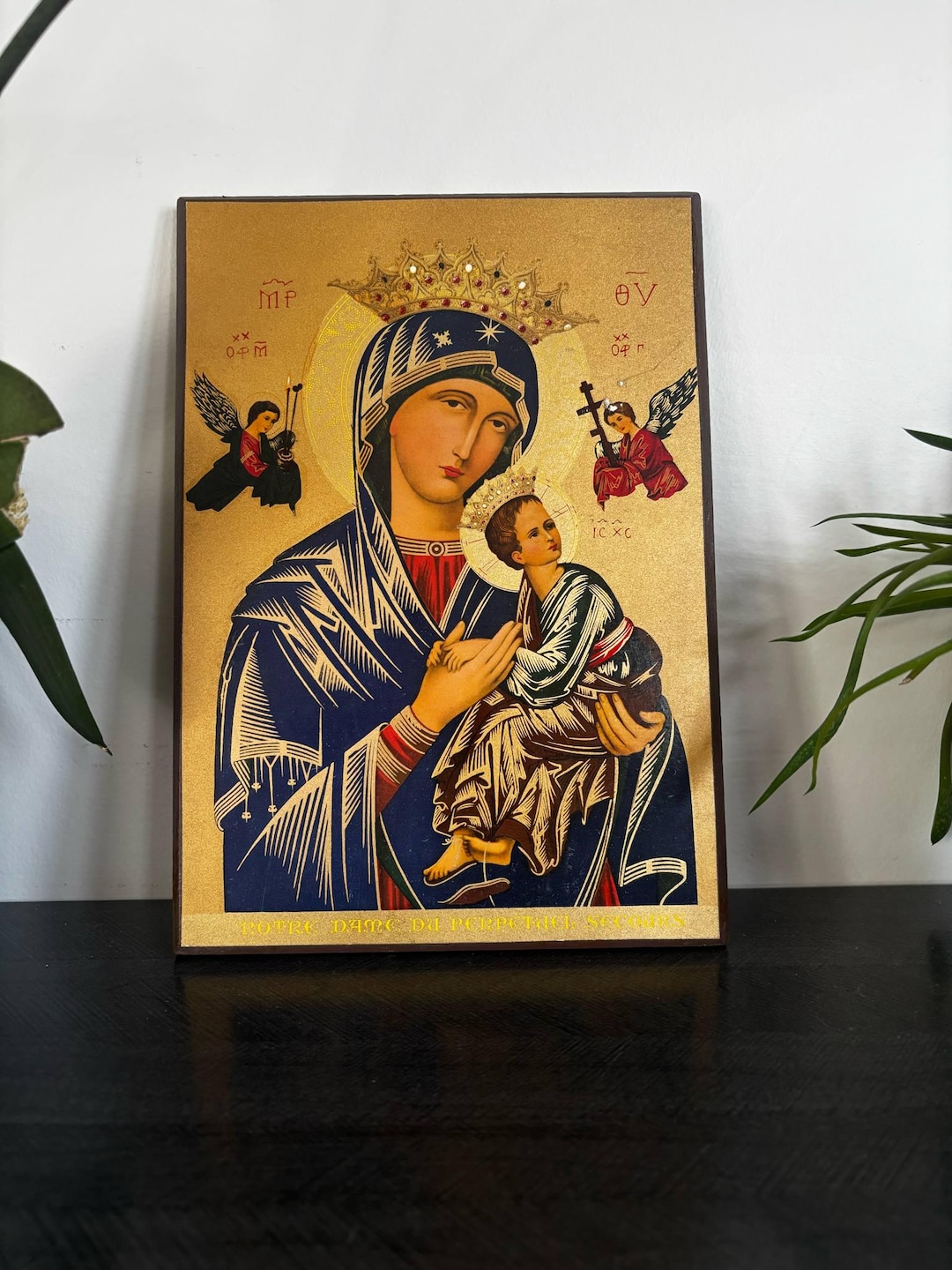 Our Lady of Perpetual Help Icon – Wood Plaque – Byzantine Style ...