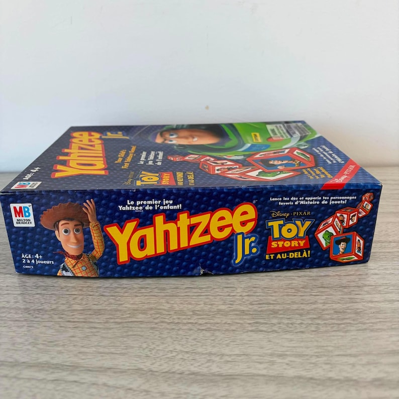Yahtzee Jr. Toy Story Disney Pixar Complete Vintage Milton Bradley MB ...