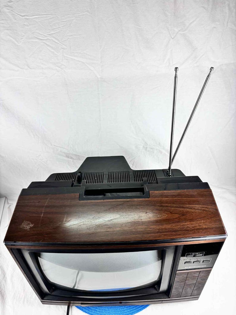 Vintage Electrohome TV Model 33CC11, 1980s Retro Faux Wood Television ...