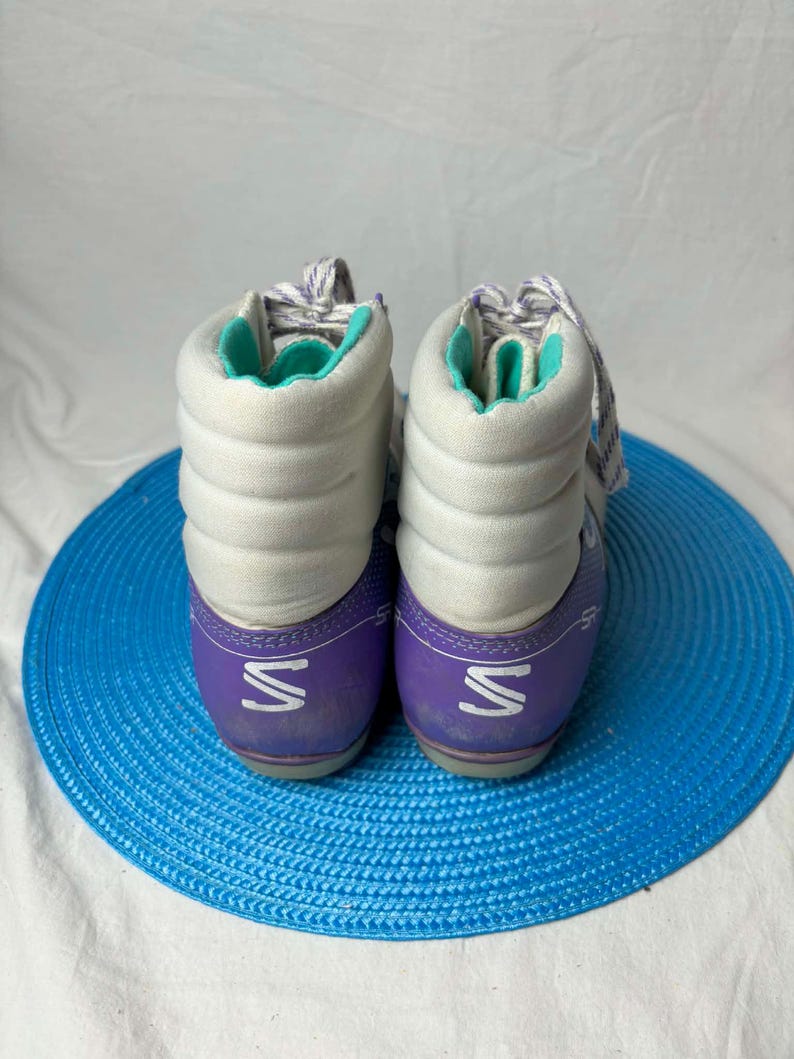Salomon SNS Profil 51 SR Vintage Mauve and Turquoise Cross-country Ski ...
