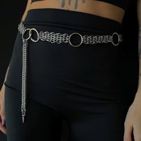 Waist and Hips Belt in Silver Color Chain and O Ring, Handmade - Etsy
