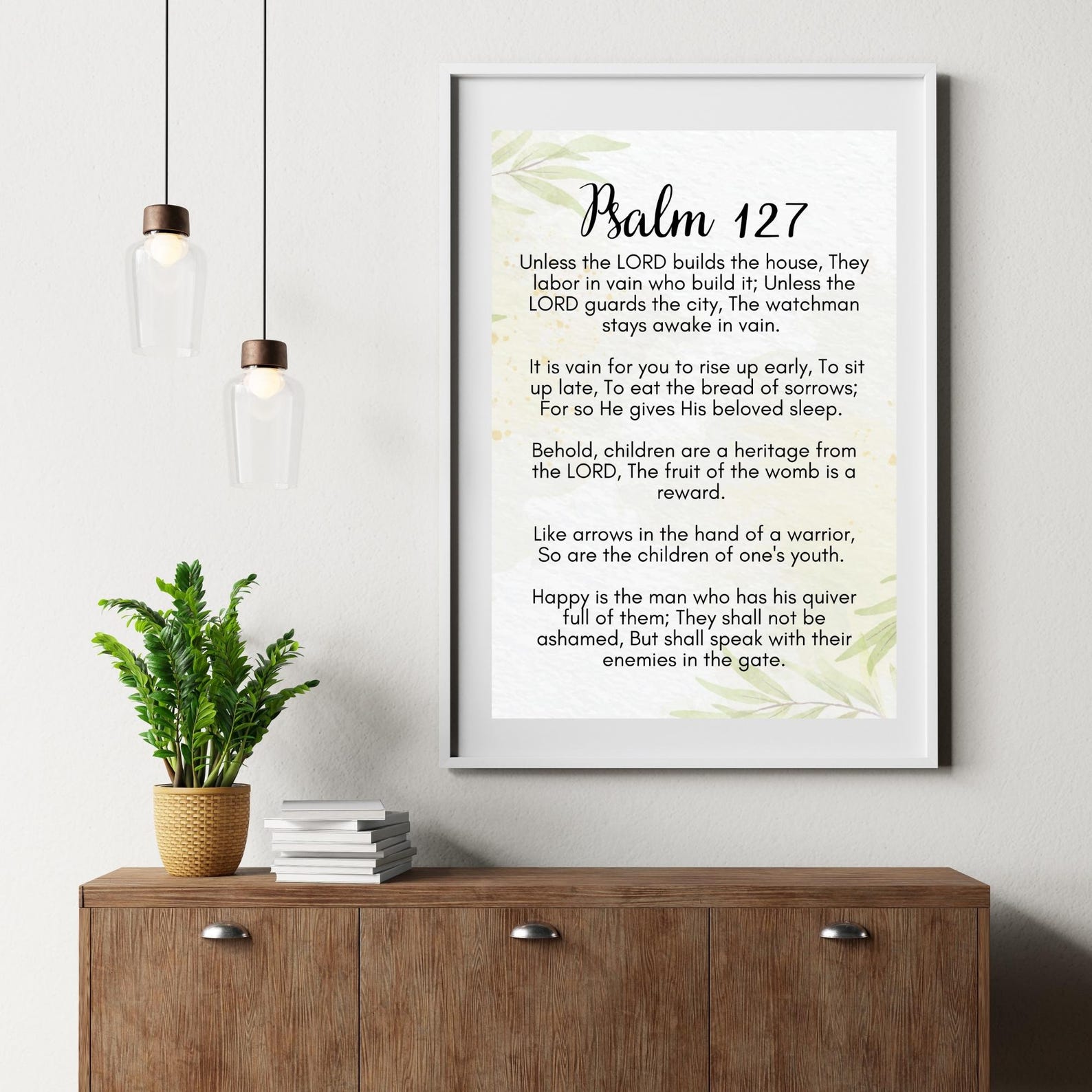 Psalm 127 Printable, Psalm 127 Wall Art, Bible Verse Printable ...