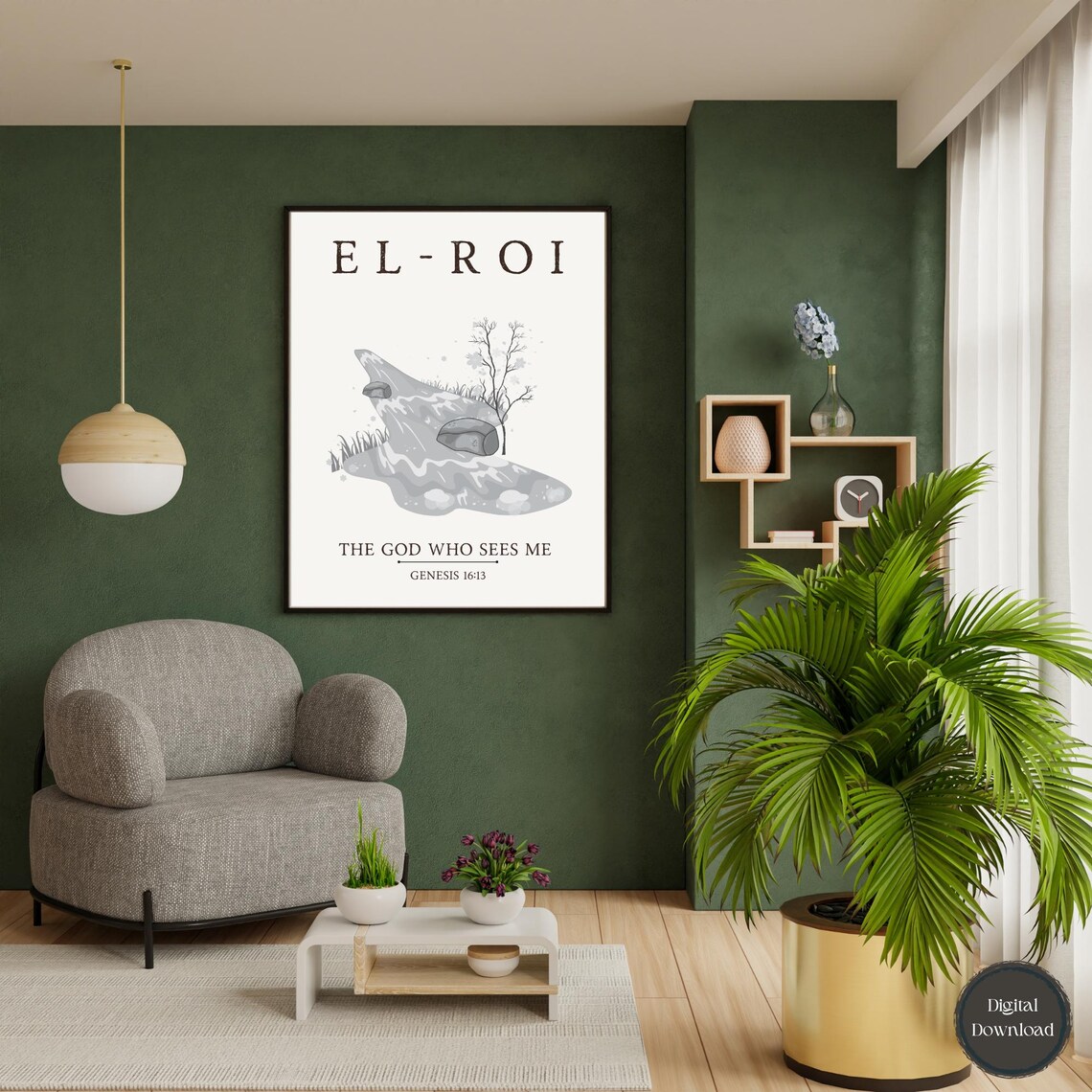 El Roi Bible Verse Print | Christian Wall Art (digital Download) - Etsy