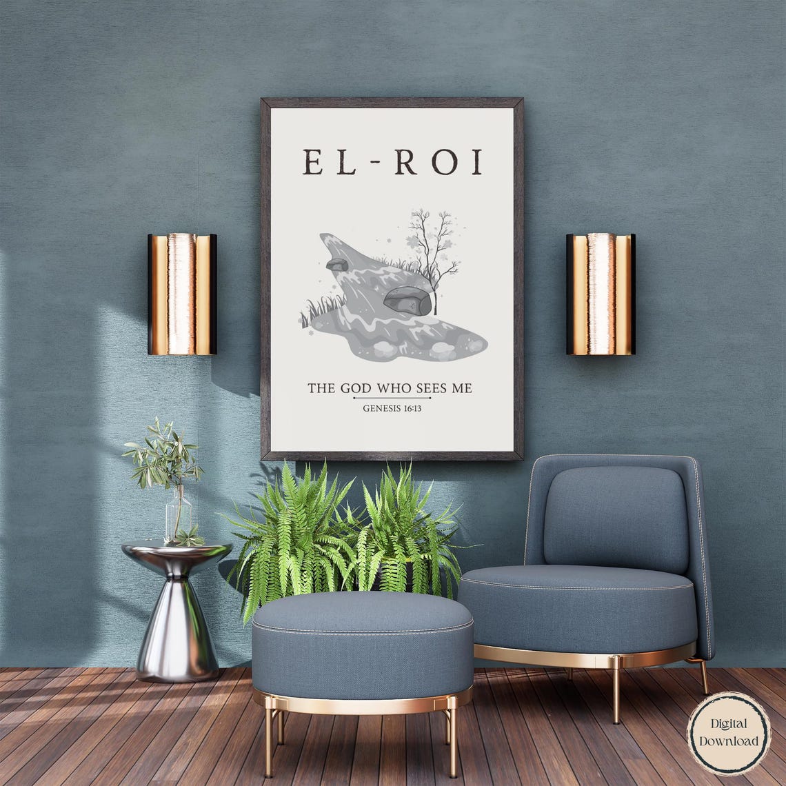 El Roi Bible Verse Print | Christian Wall Art (digital Download) - Etsy