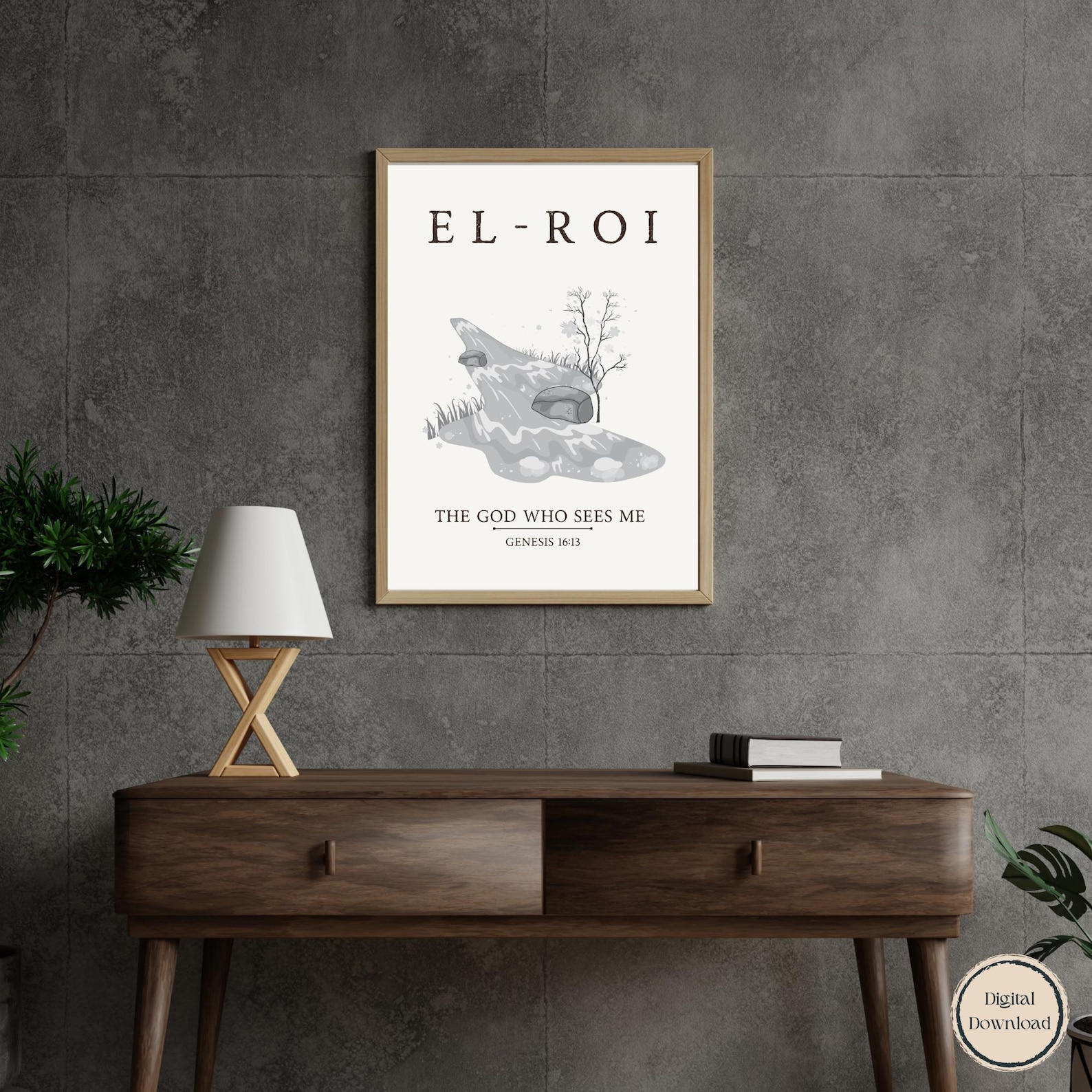 El Roi Bible Verse Print | Christian Wall Art (digital Download) - Etsy