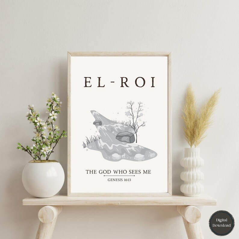 El Roi Bible Verse Print | Christian Wall Art (digital Download) - Etsy