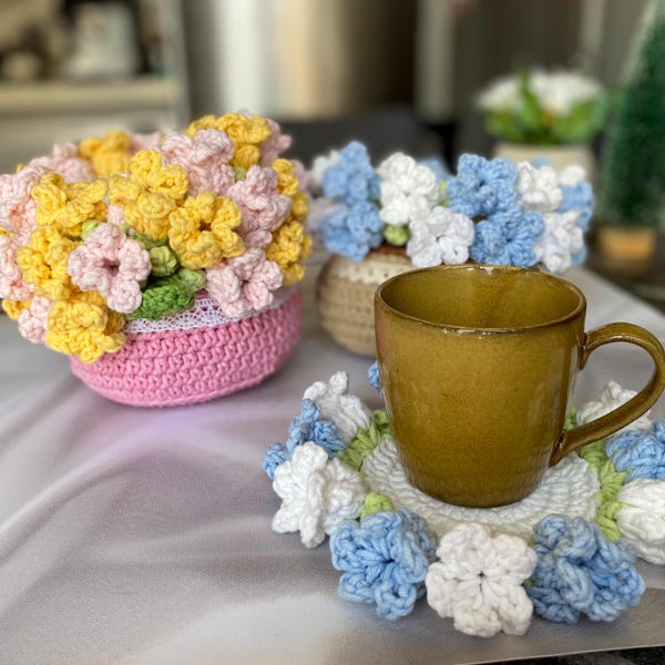 Flower Pot Coaster - Etsy