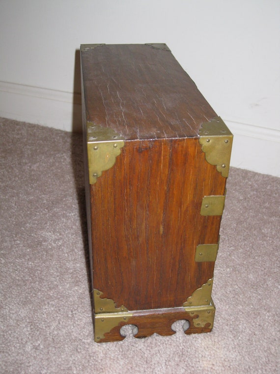 Asian Jewelry Box - Vintage Hand Made - Gem