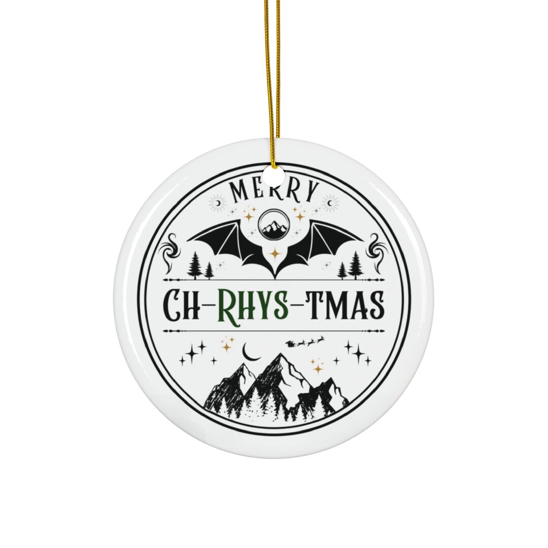ACOTAR Rhysand Christmas Ceramic Ornament Holiday Tree Decor, Feyre ...