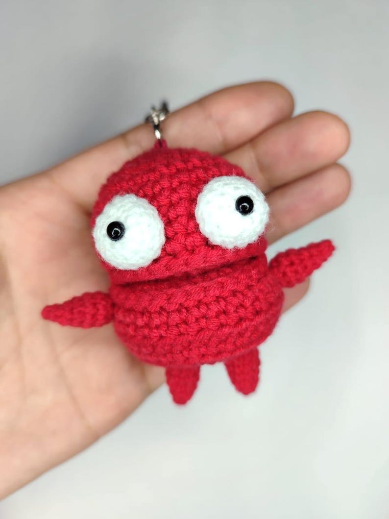 Crochet REPO Plushie, R.E.P.O Semibot Keychain, 7 Cm (3 Inches ...