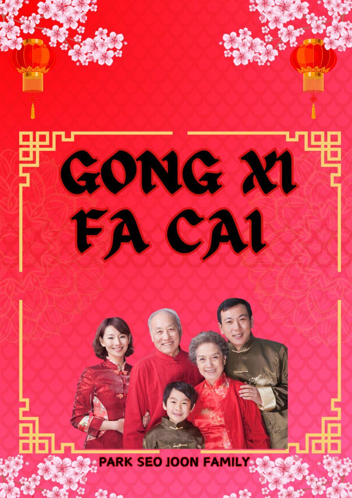 Editable Lunar New Year Template, Chinese New Year Invitation Card ...