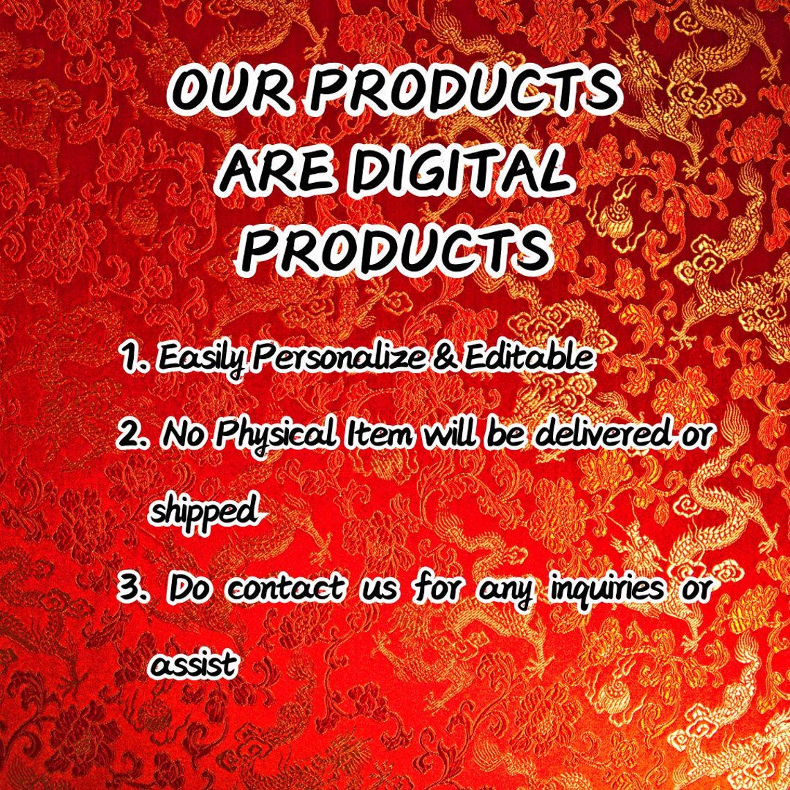 Editable Lunar New Year Template, Chinese New Year Invitation Card ...